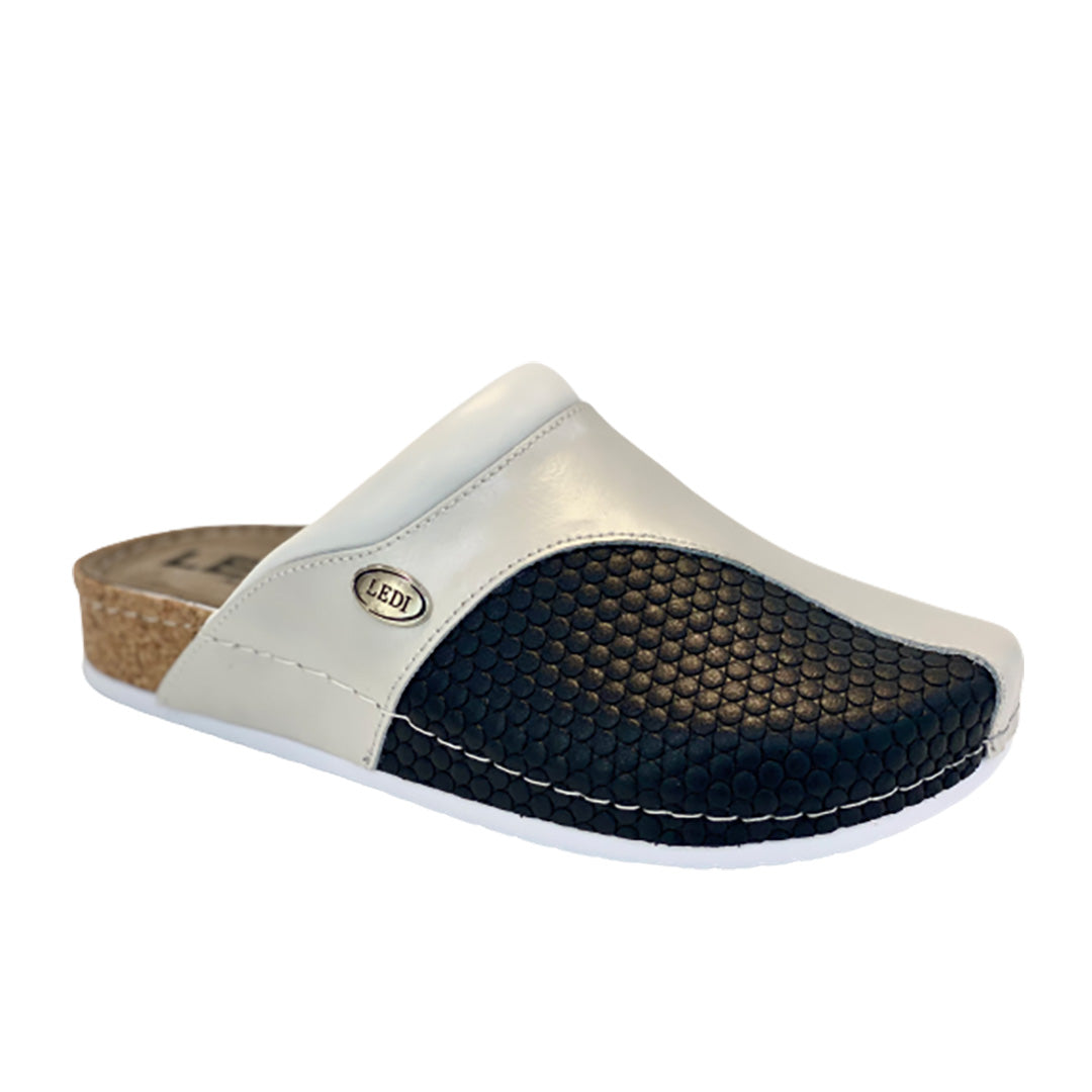 LEDI Anatomic 95-B23_D5 Leather Slip-on Womens Comfort Sandals Clogs ...
